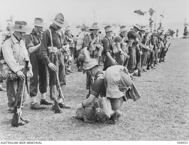 MALANDA, QLD, 1943-07-30. KIT INSPECTION OF THE 2/2ND AUSTRALIAN ...