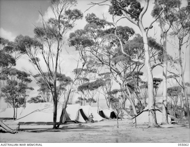 MERREDIN, WA. 1943-07-05. OFFICERS' LINES AT THE 2/1ST AUSTRALIAN ...