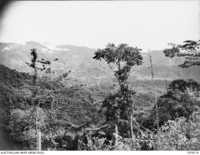 SALAMAUA, NEW GUINEA, 1943-08-09. THIS FORMS A PANORAMIC VIEW WITH ...