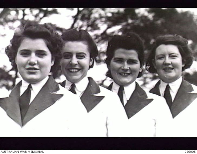 Group portrait of Stewardesses (STD) of the Women’s Royal Australian ...