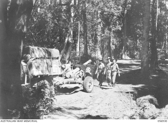 GUNS AND TROOPS OF THE 14TH BATTERY, 2/7TH AUSTRALIAN FIELD REGIMENT ...