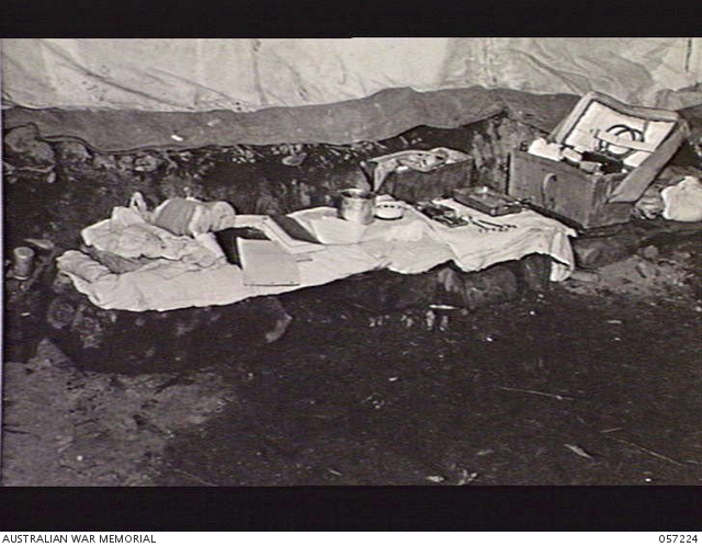 DARLEY, VIC. 1943-09-29. DRESSINGS AND INSTRUMENTS USED AT A FORWARD ...