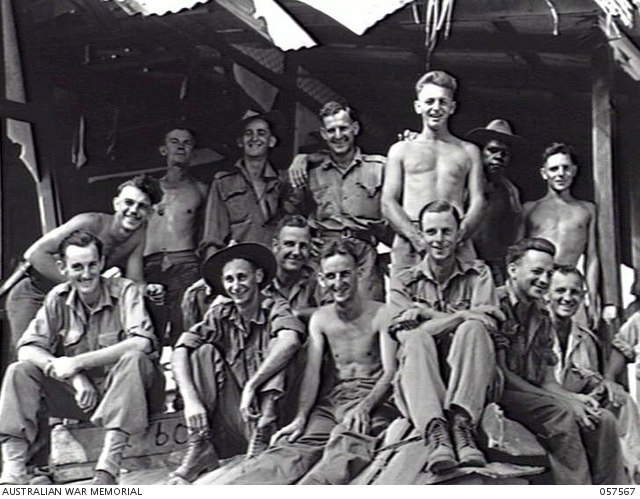 SALAMUA, NEW GUINEA. 1943-09-20. MEMBERS OF THE 11TH AUSTRALIAN FIELD ...