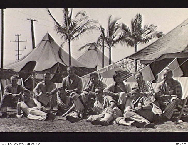 CAIRNS, QLD. 1943-09-20. PATIENTS OF THE 5TH AUSTRALIAN CAMP HOSPITAL ...