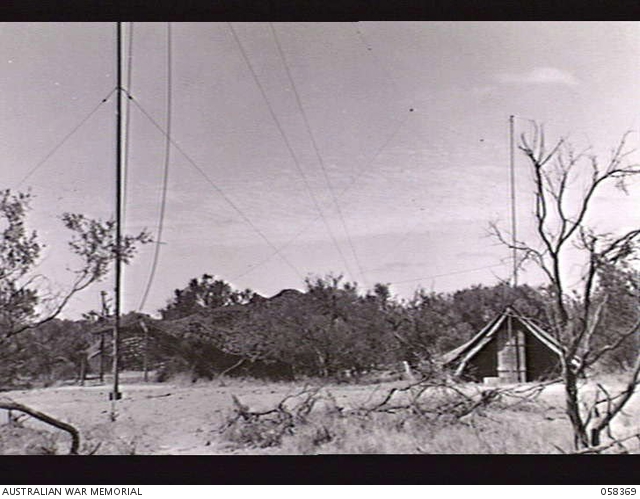 EXMOUTH GULF AREA, WA. 1943-10-11. ENTRANCE OF NO. 11 MOBILE FIGHTER ...