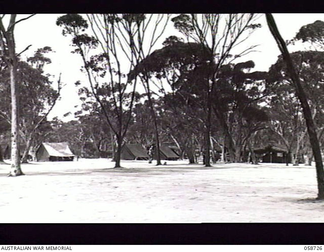 ARDATH AREA, WA. 1943-10-23. ORIGINAL CAMP SITE OF THE 9TH AUSTRALIAN ...