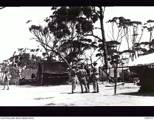 ARDATH AREA, WA. 1943-10-23. ORIGINAL CAMP SITE OF THE 9TH AUSTRALIAN ...