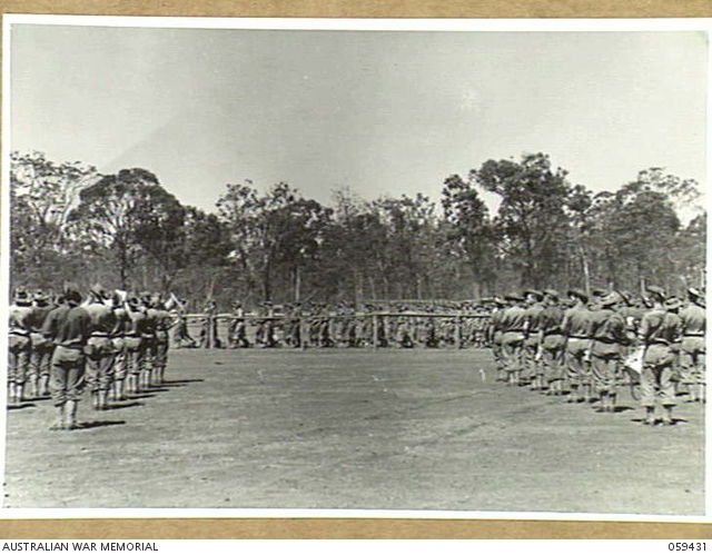 WONDECLA, QLD. 1943-11-05. TROOPS OF THE 6TH AUSTRALIAN DIVISION ...