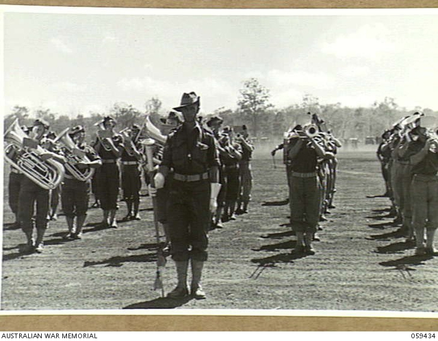 WONDECLA, QLD. 1943-11-05. CLOSE UP OF ONE OF THE 6TH AUSTRALIAN ...