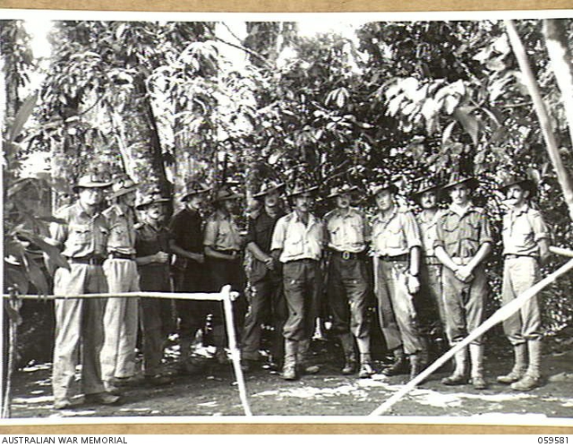 Group portrait of officers of the 2/2nd Australian machine gun ...