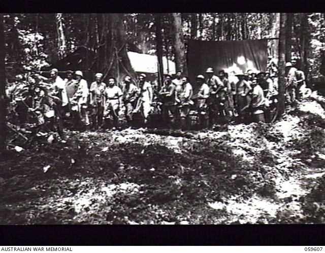 DREGER HARBOUR, NEW GUINEA. 1943-11-02. TROOPS OF "A" COMPANY, 808TH ...