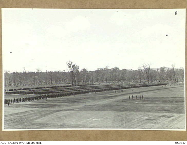WONDECLA, QLD. 1943-11-05. VIEW OF A SECTION OF THE 6TH AUSTRALIAN ...
