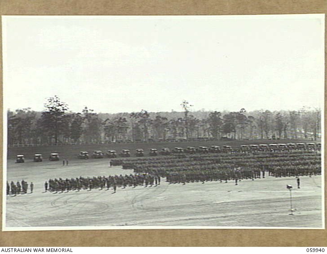 WONDECLA, QLD. 1943-11-05. VIEW OF A SECTION OF THE 6TH AUSTRALIAN ...