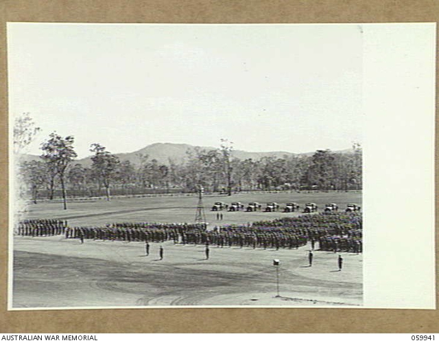 WONDECLA, QLD. 1943-11-05. VIEW OF A SECTION OF THE 6TH AUSTRALIAN ...