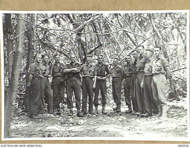 NEW GUINEA. 1943-11-28. STAFF OFFICERS OF HEADQUARTERS, 24TH AUSTRALIAN ...