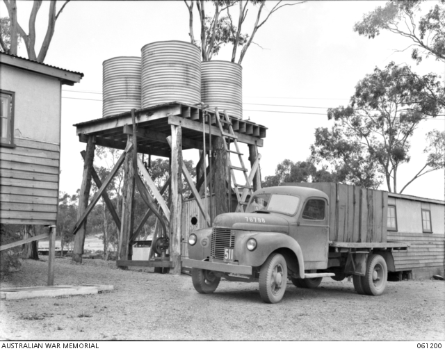 GRAYTOWN, VIC. 1943-12-01. ALL WATER USED AT THE CAMP OF THE 13TH ...