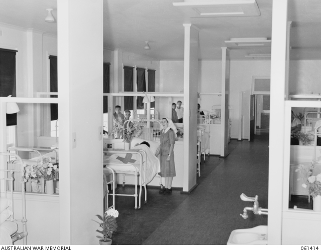HOLLYWOOD, WA. 1943-12-08. INTERIOR OF WARD 9 OF THE 110TH AUSTRALIAN ...