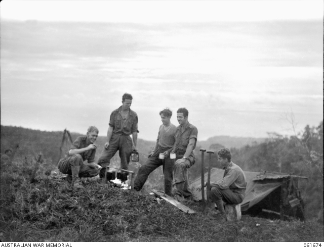 WAREO, NEW GUINEA. 1943-12. TROOPS OF THE 26TH AUSTRALIAN INFANTRY ...