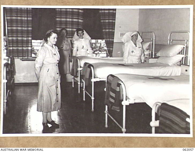 PERTH, WA. 1943-12-25. ONE OF THE WARDROOMS OF THE LADY MITCHELL ...