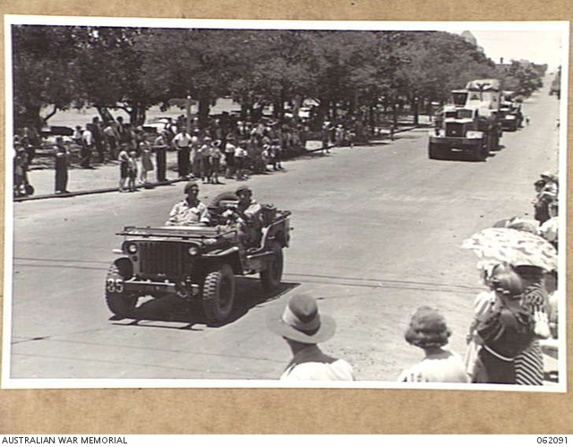 PERTH, WA. 1943-12-23. TANKS AND TRANSPORTERS OF THE 2/10TH AUSTRALIAN ...