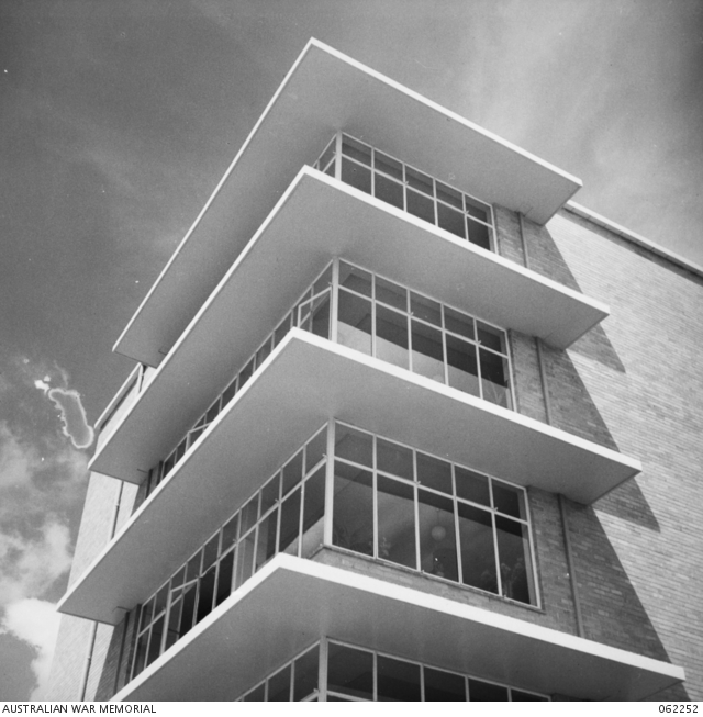 HEIDELBERG, VIC. 1943-11-8/23. WEATHER PROTECTION CANOPIES OVER THE ...