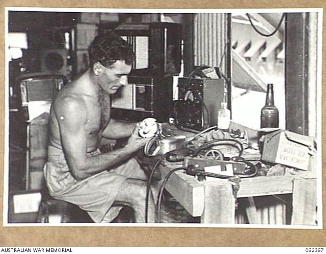 DARWIN, NT. 1943-12-31. WARRANT OFFICER 2, C. E. JOHNS, RADIO AND ...