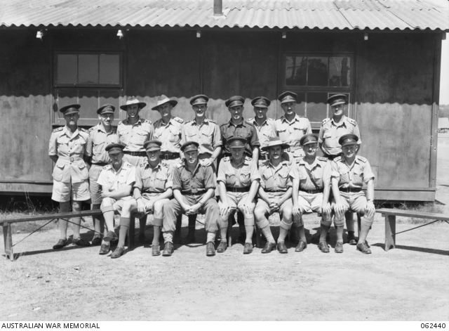 SYDNEY, NSW. 1943-12-15. GROUP PORTRAIT OF OFFICERS OF THE 2/1ST ...