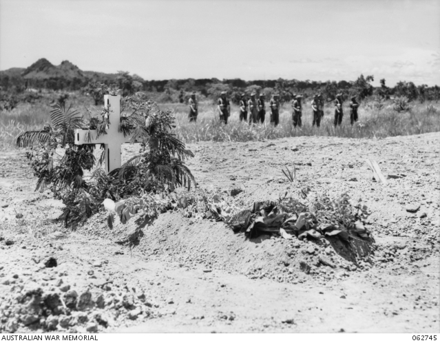 BOMANA WAR CEMETERY, PAPUA, NEW GUINEA. 1943-12-29. CLOSE UP OF THE ...