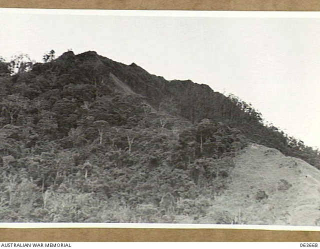 SHAGGY RIDGE, NEW GUINEA. 1944-01-11. A VIEW OF THE RIDGE SHOWING THE ...