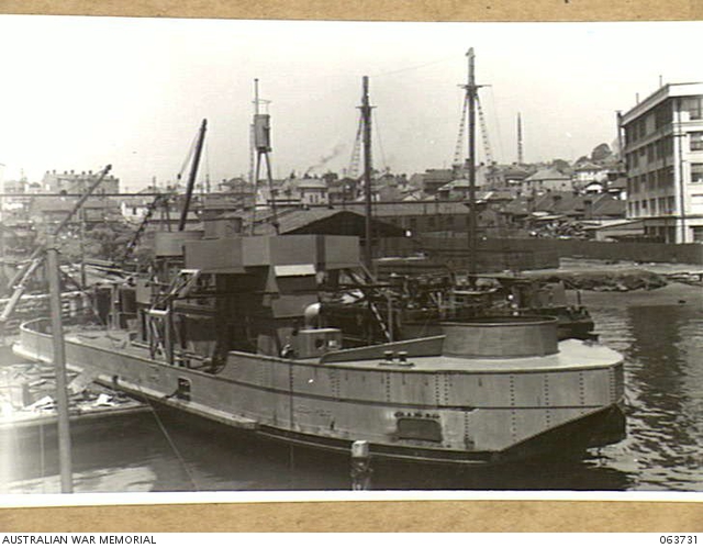 SYDNEY, NSW. 1944-01-22. A GENERAL VIEW OF THE MV "FRANCES PEAT" WHICH ...