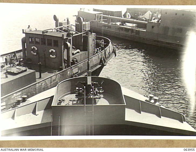 SYDNEY, NSW 1944-02-01. THE BOFORS 40MM ANTI-AIRCRAFT GUN MOUNTED IN ...
