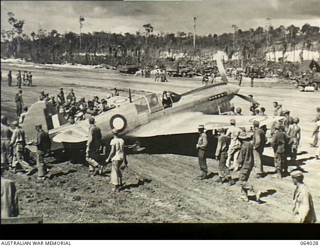 Kamiri, Noemfoor Island. 1944-07. A Curtiss Kittyhawk Fighter Aircraft ...