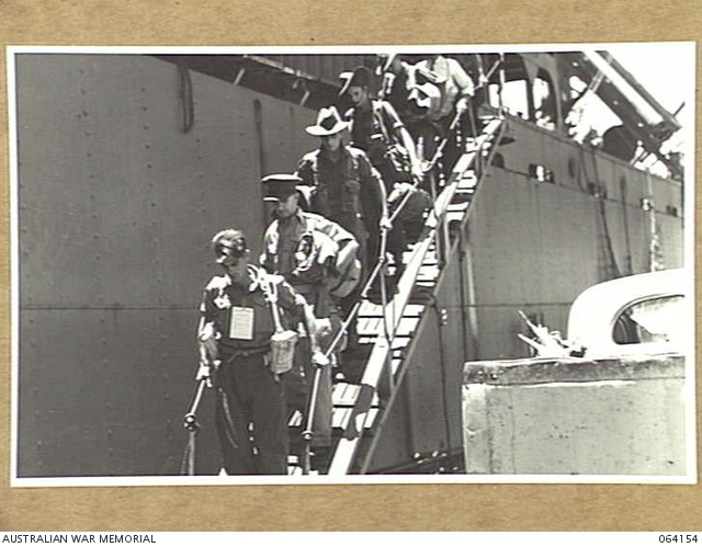TOWNSVILLE, QLD. 1944-01-28. WALKING PATIENTS OF THE 24TH INFANTRY ...