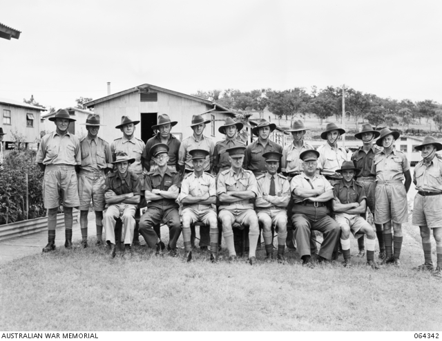 COWRA, NSW. 1944-02-04. SOME OF THE ORIGINAL MEMBERS OF THE 22ND ...