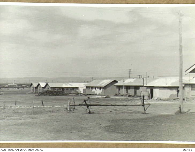 FORT LARGS, SOUTH AUSTRALIA. 1944-03. CAMOUFLAGED TROOPS QUARTERS AT ...