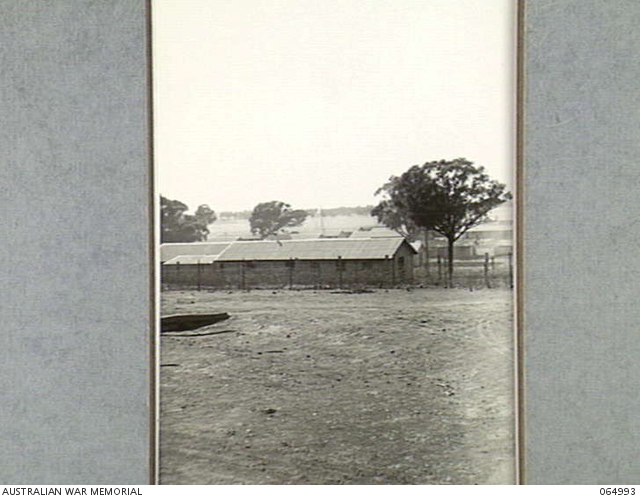 TATURA, VICTORIA. AUSTRALIA. 1943. A CORNER OF THE TATURA INTERNMENT ...