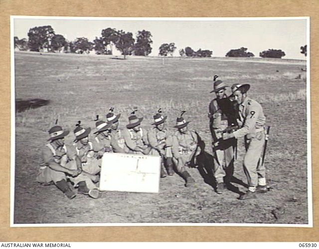 BATHURST, NSW. 1944-04-18. TRAINEES OF THE 16TH INFANTRY TRAINING ...