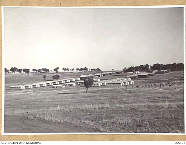 BATHURST, NSW. 1944-04-18. GENERAL VIEW OF THE CAMP AREA OF THE 16TH ...