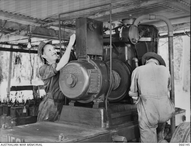 WONGABEL AREA, QLD. 1944-05-05. NX91886 SERGEANT H. MARTIN-YATES, LEFT ...