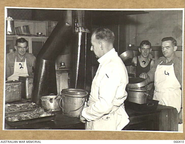 ATHERTON, QLD. 1944-05-11. MEMBERS OF THE KITCHEN STAFF OF THE ...