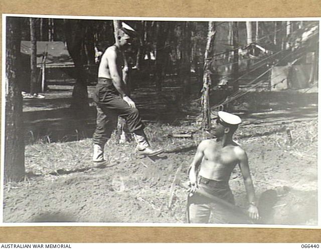 WONGABEL AREA, QLD. 1944-05-15. MEMBERS OF THE HYGIENE SQUAD OF THE ...