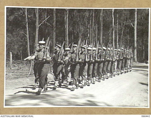 WONGABEL AREA, QLD. 1944-05-15. SAILORS OF THE ROYAL AUSTRALIAN NAVY ...