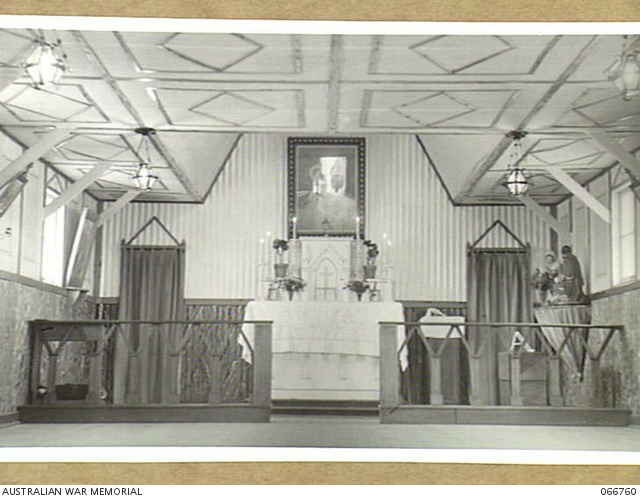 MURCHISON, VICTORIA, AUSTRALIA. 1944-05-22. INTERIOR OF THE CHAPEL IN ...