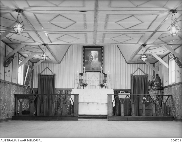 MURCHISON, VICTORIA, AUSTRALIA. 1944-05-22. INTERIOR OF THE CHAPEL IN ...