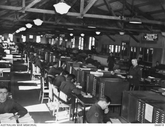 BANDIANA, VICTORIA, AUSTRALIA. 1944-05-26. A SECTION OF THE CONTROL ...