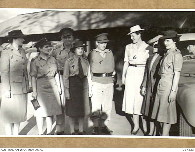 TOLGA, QLD. 1944-07-10. DR. EDITH SUMMERSKILL, A MEMBER OF THE BRITISH ...