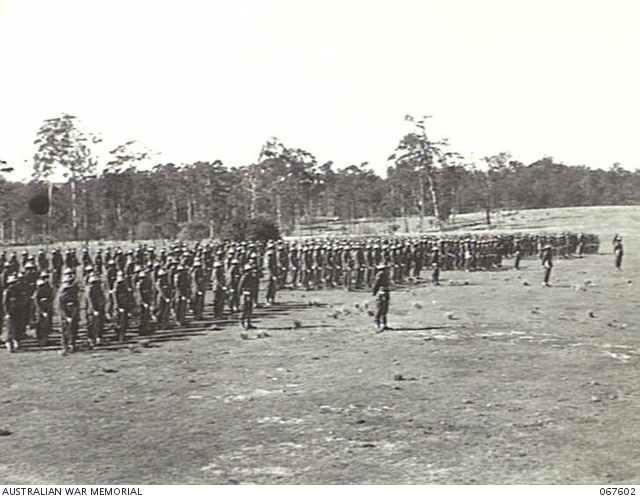 STRATHPINE, QUEENSLAND, AUSTRALIA. 1944-07-19. MEMBERS OF THE 2/25TH ...