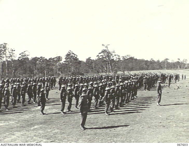 STRATHPINE, QUEENSLAND, AUSTRALIA. 1944-07-19. MEMBERS OF THE 2/25TH ...