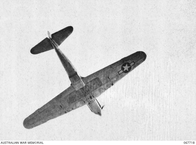BRISBANE, QUEENSLAND, CIRCA 1943. VIEW FROM BELOW OF A JAPANESE ...
