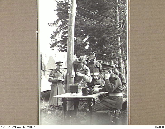 BALCOMBE, VICTORIA, AUSTRALIA. 1944-08-03. A BRIGADE HEADQUARTERS SETUP ...
